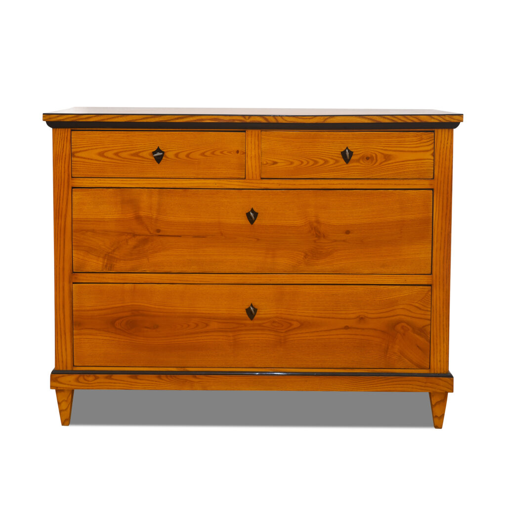 ANTIK-SHOP.DE Kommode Biedermeier Esche Schellack handpoliert